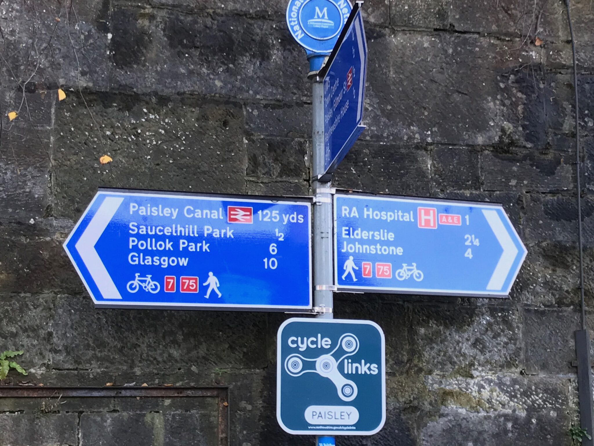 Cycle Routes in Scotland : Paisley - Lochwinnoch (NCN 7) - ROUTE ...