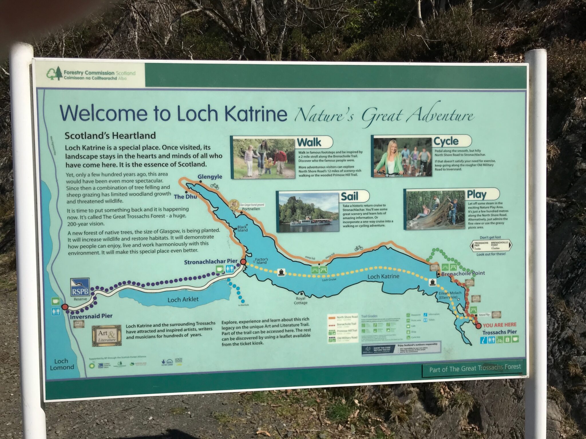 Cycle Routes in Scotland : Aberfoyle - Dukes Pass - Loch Katrine ...