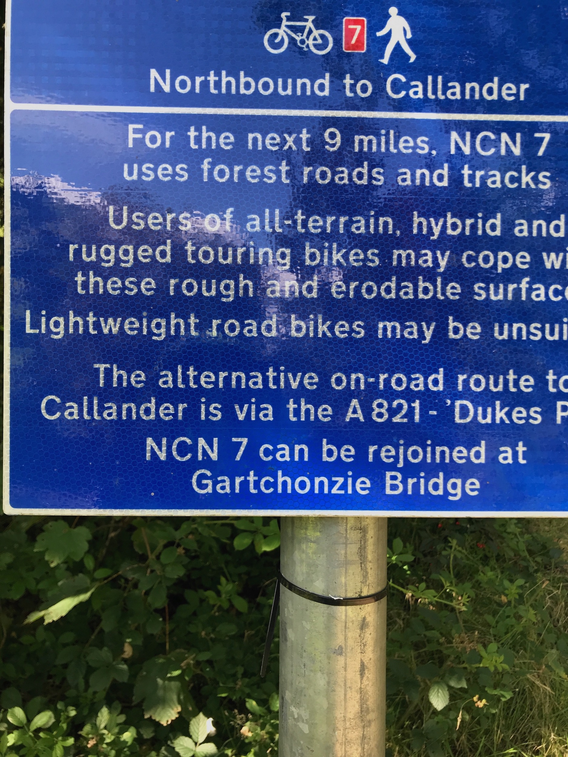 Cycle Routes in Scotland : Aberfoyle to Callander (NCN 7) - ROUTE ...